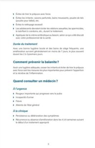 Balanite dépliant 3 - Urgence CHU Sainte-Justine